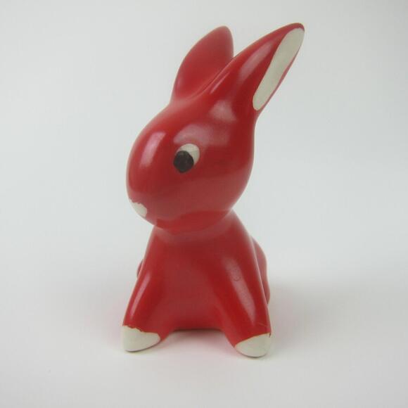 Goebel | Design | Vintage Goebel Porcelain Red Bunny Rabbit Figurine ...